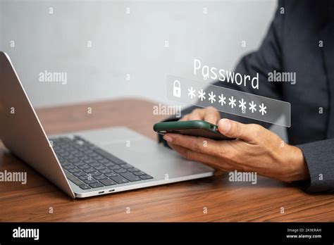 Mobile Phone Cyber Password Lock Or Login Verification Passcode In