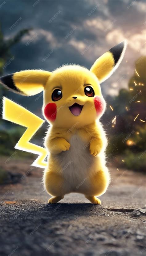Premium Ai Image Pichu The Electric Tiny Joy Of Adventure And Friendship