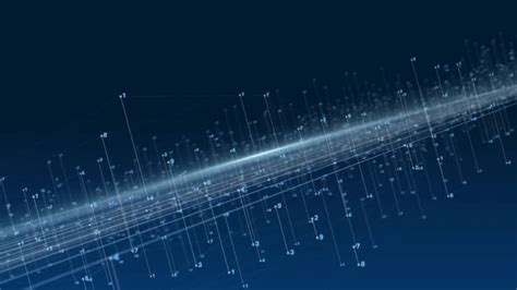 abstract blue background numbers algorithm plexus polygon technology