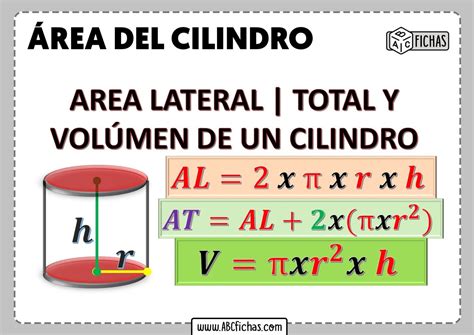 Area Lateral De Un Cilindro ABC Fichas