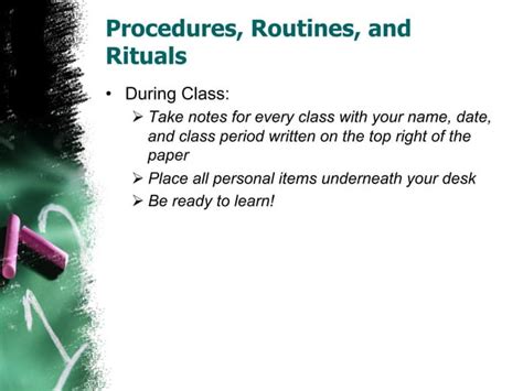 Classroom Expectation Example By Michael G Sheppard Pdf Homework