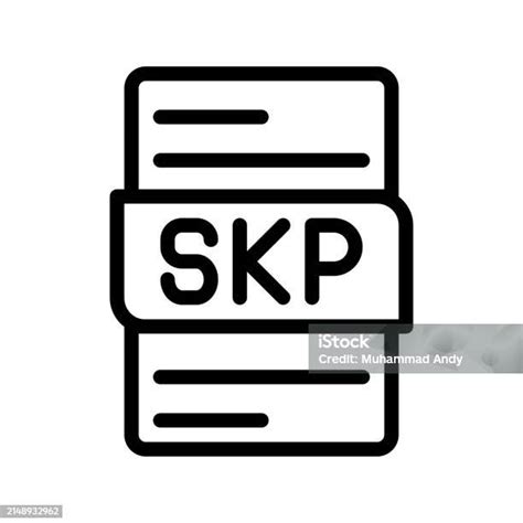 Skp 파일 형식 아이콘입니다 문서 형식 유형 디자인 그래픽 아이콘 개요 디자인 스타일 벡터 일러스트 레이 션 0명에 대한 스톡 벡터 아트 및 기타 이미지 Istock