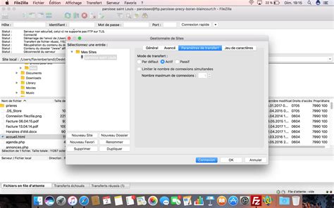 FileZilla problème d envoi au serveur Résolu Forum Hébergement