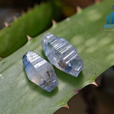 Ceylon Natural Blue Sapphire Glass Body Crystals