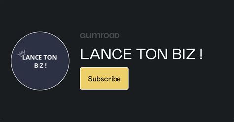 LANCE TON BIZ