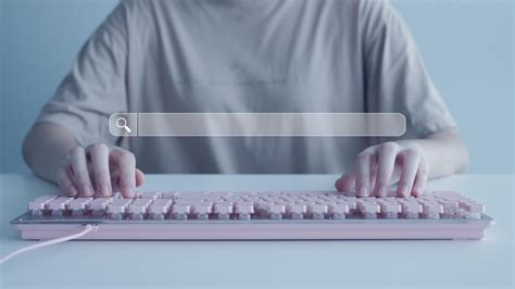 Data Search Technology Search Engine Optimization SEO Woman S Hands Are Typing A Computer