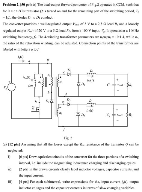 problem 2 [50 points] the dual output forward