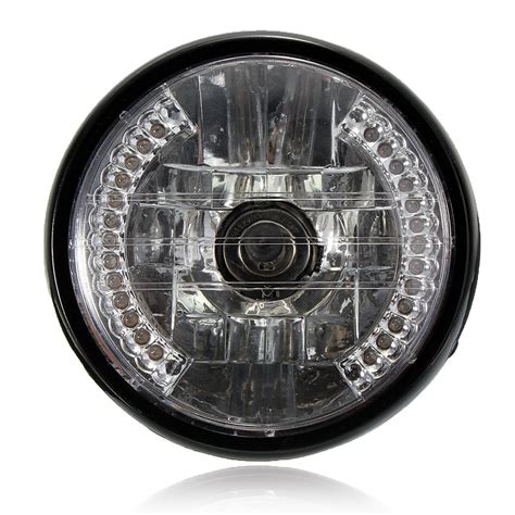 7 Inch Motorcycle Round Headlight Halogen H4 Bulb Head Lamp For HARLEY