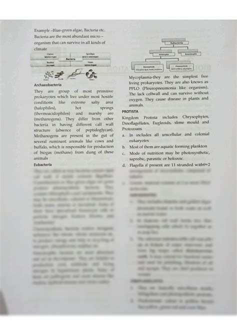 Solution Biological Classification Important Points Studypool