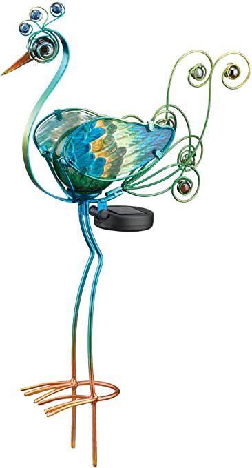 Solar Peacock Garden Stake