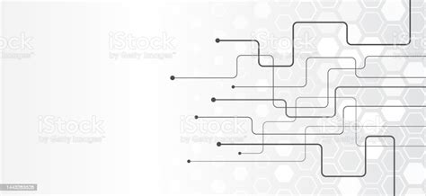 추상 현대 디지털 과학 기술 미래 회로 기판 흰색 배경에 사이버 연결 하이테크 커뮤니케이션 디자인 전자 벡터 그림입니다 팀워크에