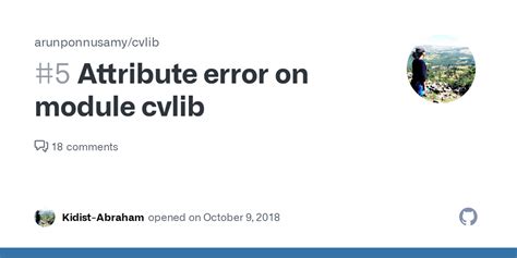 Attribute Error On Module Cvlib Issue 5 Arunponnusamy Cvlib GitHub