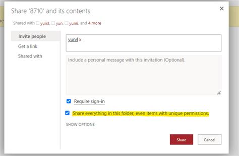 Sharepoint Links Are Giving Access To Folders With Unique Permissions