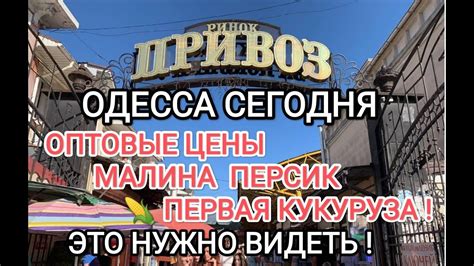 РЫНОК ПРИВОЗ ОДЕССА 29 ИЮНЯ ОПТОВЫЕ ЦЕНЫ НА КУКУРУЗУ ЧЕРЕШНЮ МАЛИНУ