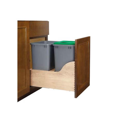 Double Bottom Mount Waste Container 35 Qt 4WCSD 1835DM 2 Rev A Shelf