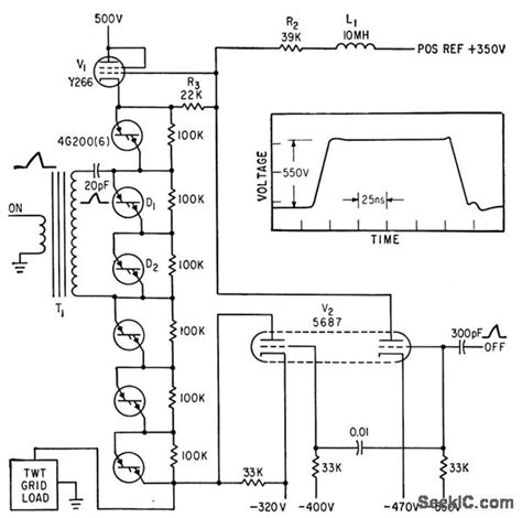 Hybrid Diode Tube Pulse Modulator Basic Circuit Circuit Diagram
