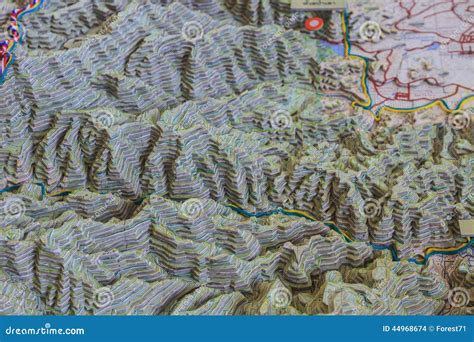 D Model Map Geographic Stock Photo CartoonDealer