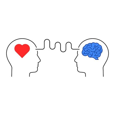 마음과 마음을 머리와 평평하고 현대적인 단순한 Iq 또는 바이어스 로고타입 그래픽 디자인으로 연결 프리미엄 벡터