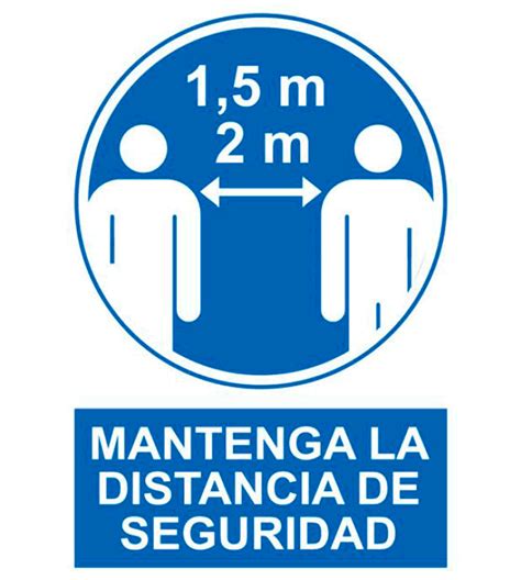 Señal Cartel De Mantenga La Distancia De Seguridad Seguridad Ríos Y