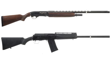 Two Semi Automatic Shotguns A Baikal Model Mp 153 Shotgun Rock