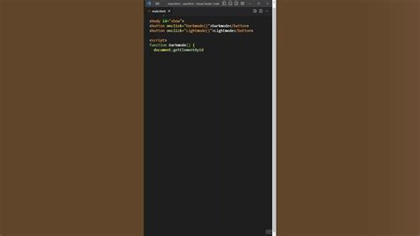 Enable And Disabled Dark Mode Using Javascript Javascript