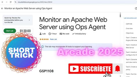 Monitor An Apache Web Server Using Ops Agent Arcade Trending