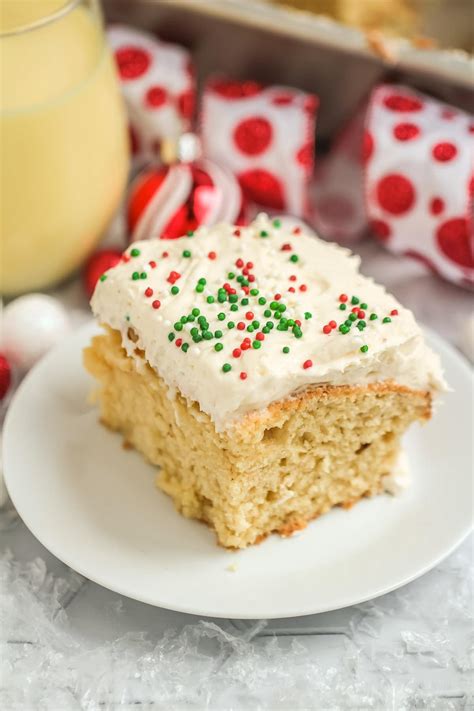 Eggnog Sheet Cake Retro Potluck