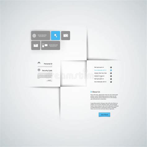 website template open notepad with bookmarks stock vector