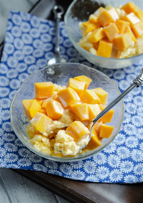 Homemade Mango Shaved Ice Mango Bingsu Beyond Kimchee
