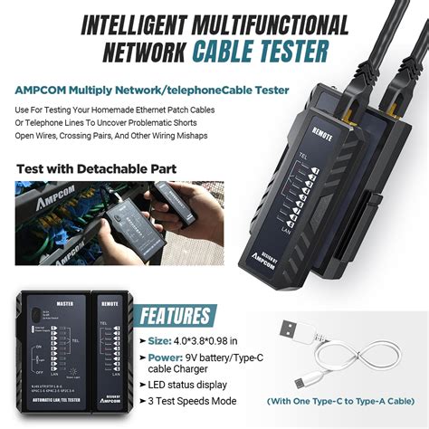 Ampcom Network Tool Kit 12 In 1 Professional Portable Ethernet Computer Maintenance Lan Cable