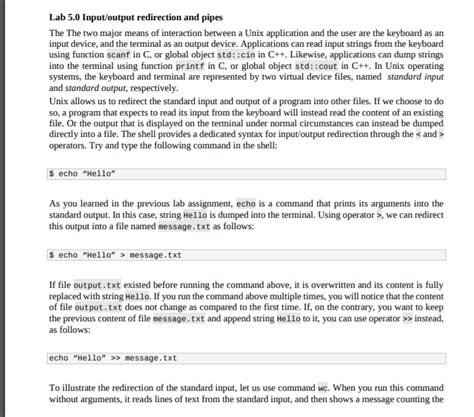 Solved Read And Follow The Exercise “lab 50 Inputoutput