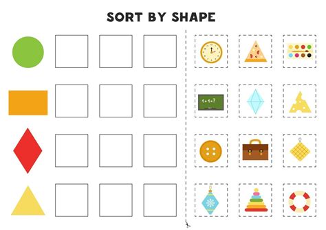 Sort By Shape Educational Game For Learning Basic Shapes 2752083