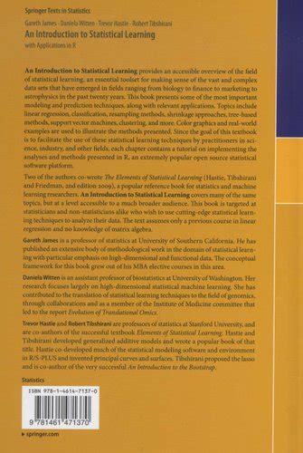 an introduction to statistical learning with applications in r