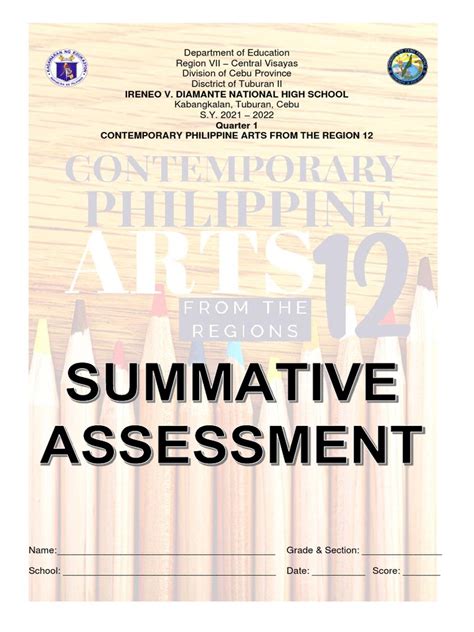 Cpar 12 Assessment Q1 Pdf Dances Paintings