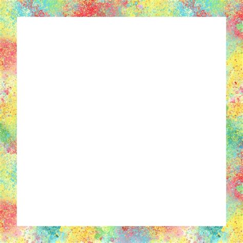 Premium Photo Handdrawn Watercolor Frame With Colorfull Background