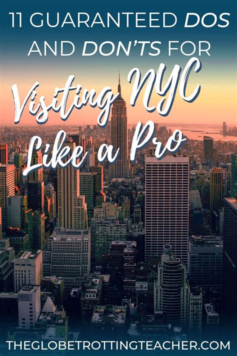 New York City Tips 50 Dos And Donts For Visiting Nyc Like A Pro