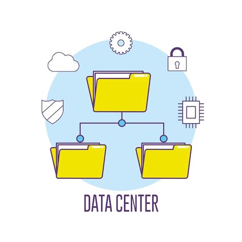 Premium Vector Data Center Connection Information Server