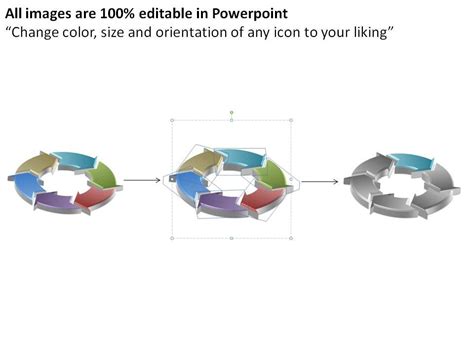 D Circular Arrows Process Smartart Stages Ppt Slides Diagrams Templates Powerpoint Info