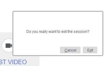 Improved Session Exit Behavior