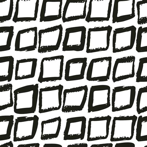 Monochrome Hand Drawn Square Shape Ink Seamless Pattern 35395374 Vector Art At Vecteezy
