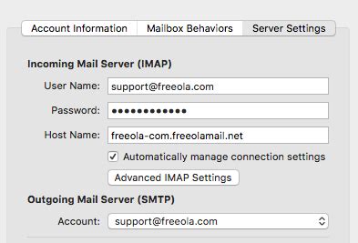 Changing SMTP Server Settings In Mac Mail Freeola Help Support