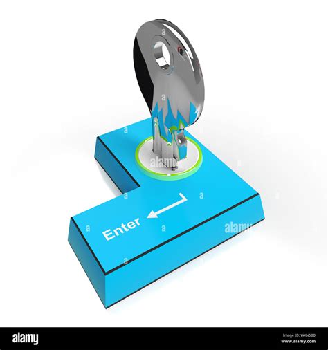 Computer And Key Shows Internet Protection And Security Stock Photo Alamy