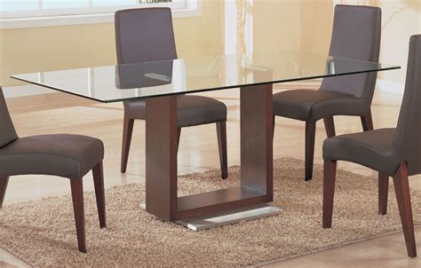Glass Top Dining Table With Wooden Base Ideas On Foter