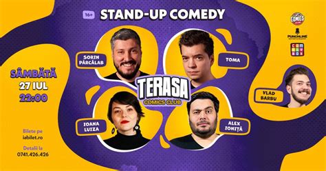 Kiss Fm Stand Up Comedy Cu Sorin Toma Ioana Luiza și Alex Ioniță Comics Club