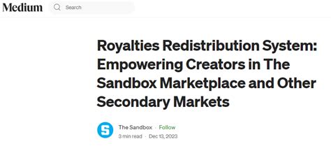 Royalties In Future Nfts Sales Forum Support The Sandbox Creators