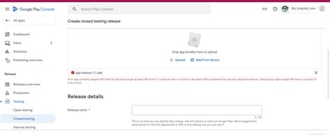 React Native Upload To Google Play Error Your App Currently Targets