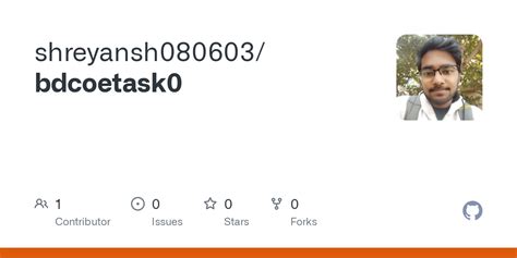 Github Shreyansh Bdcoetask