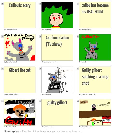 Caillou Is Scary Drawception