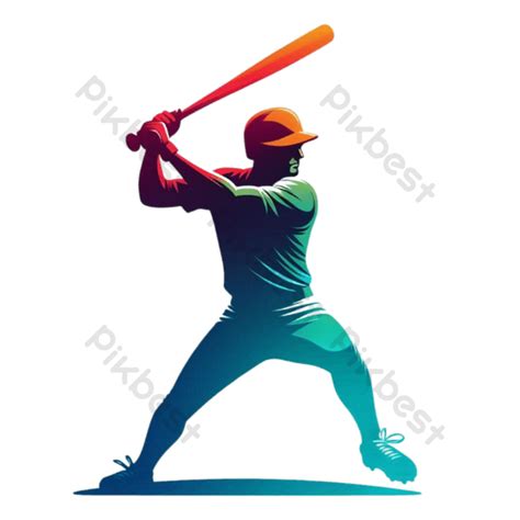 Aggressive Baseball Player Logo Art Png Images Png Free Download Pikbest