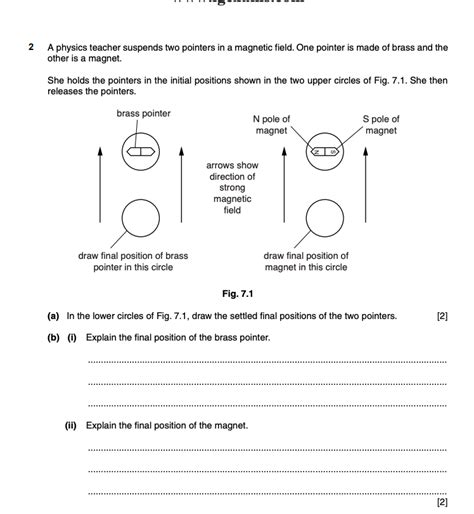 Solved 2 ﻿a Physics Teacher Suspends Two Pointers In A